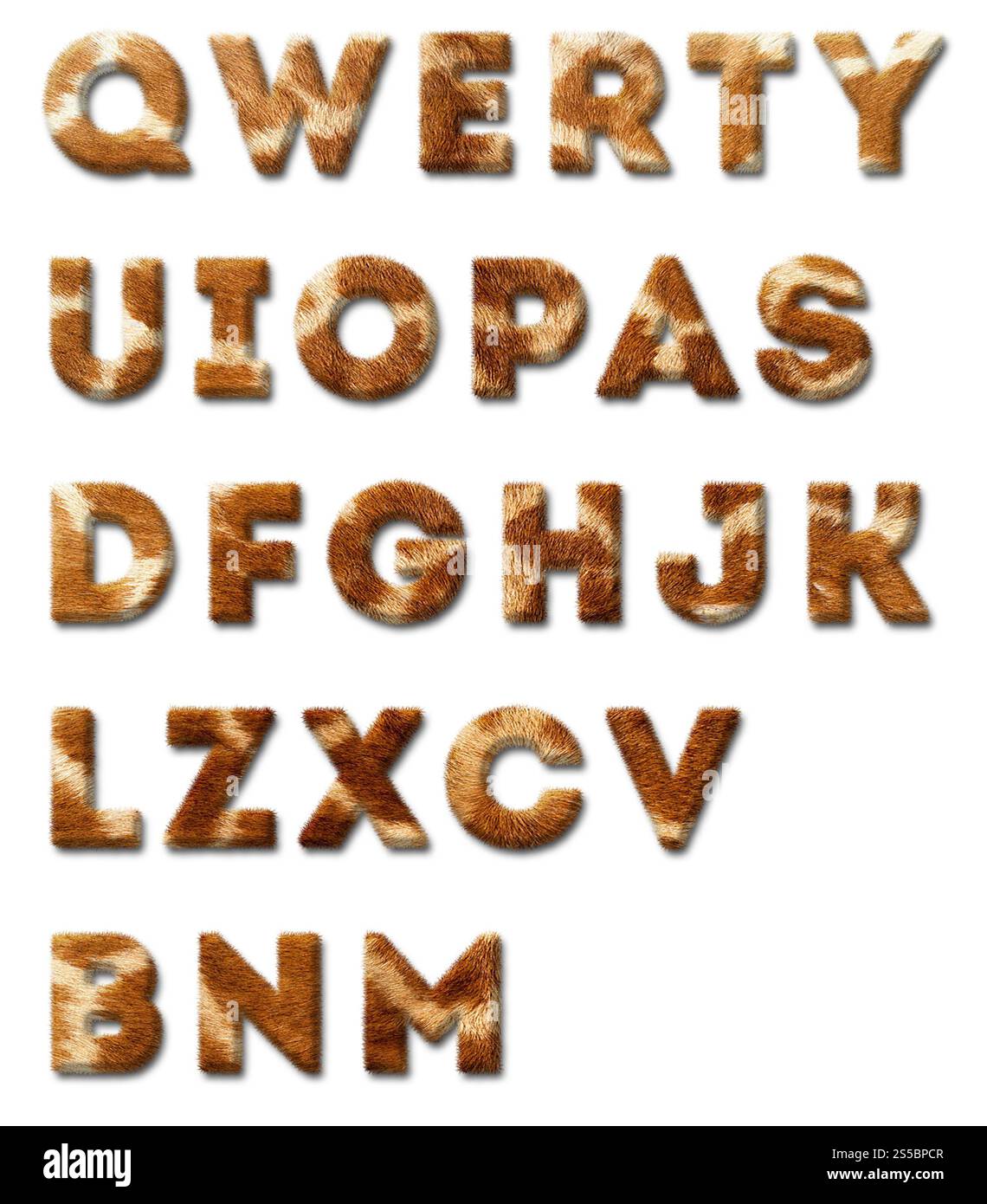 Letters from giraffe style fur alphabet . Letters from giraffe style ...