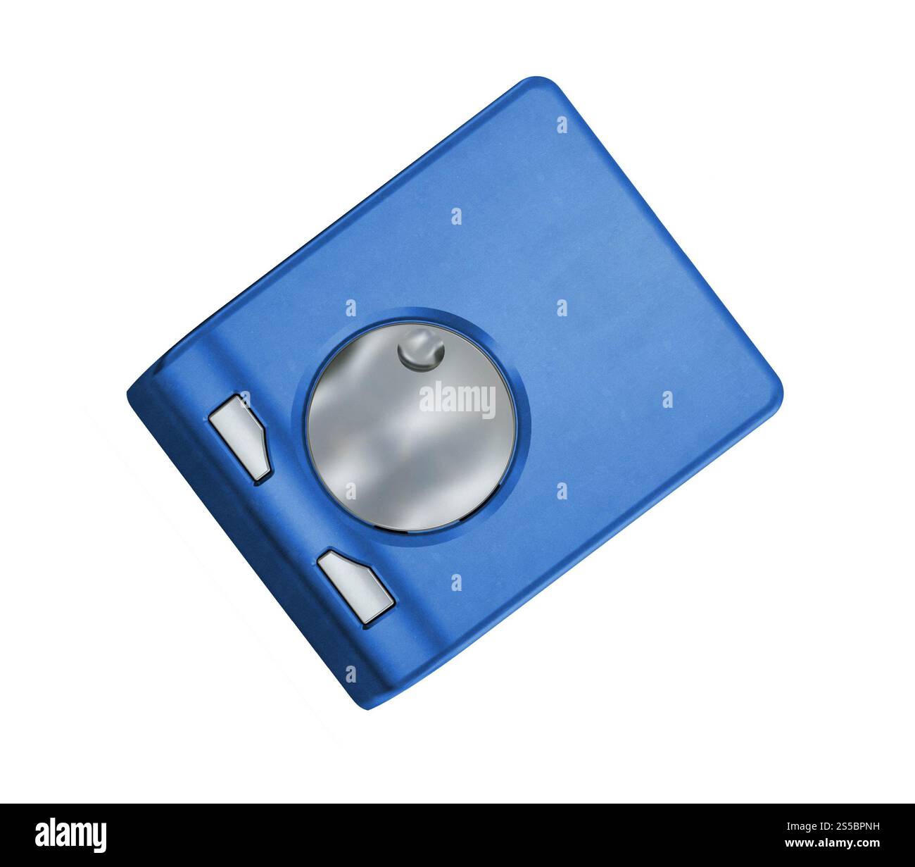 blue remote controle isolated on white background. blue remote controle ...