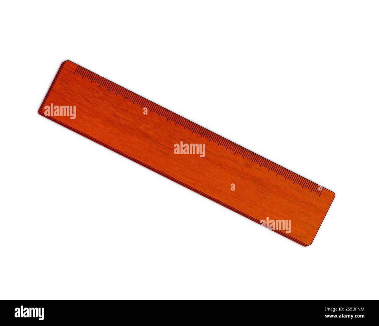 wood ruler isolated on white background. wood ruler isolated Stock ...