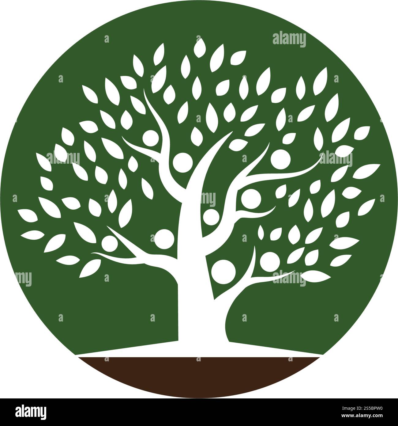 family tree logo template vector illustration Stock Vector Image & Art ...