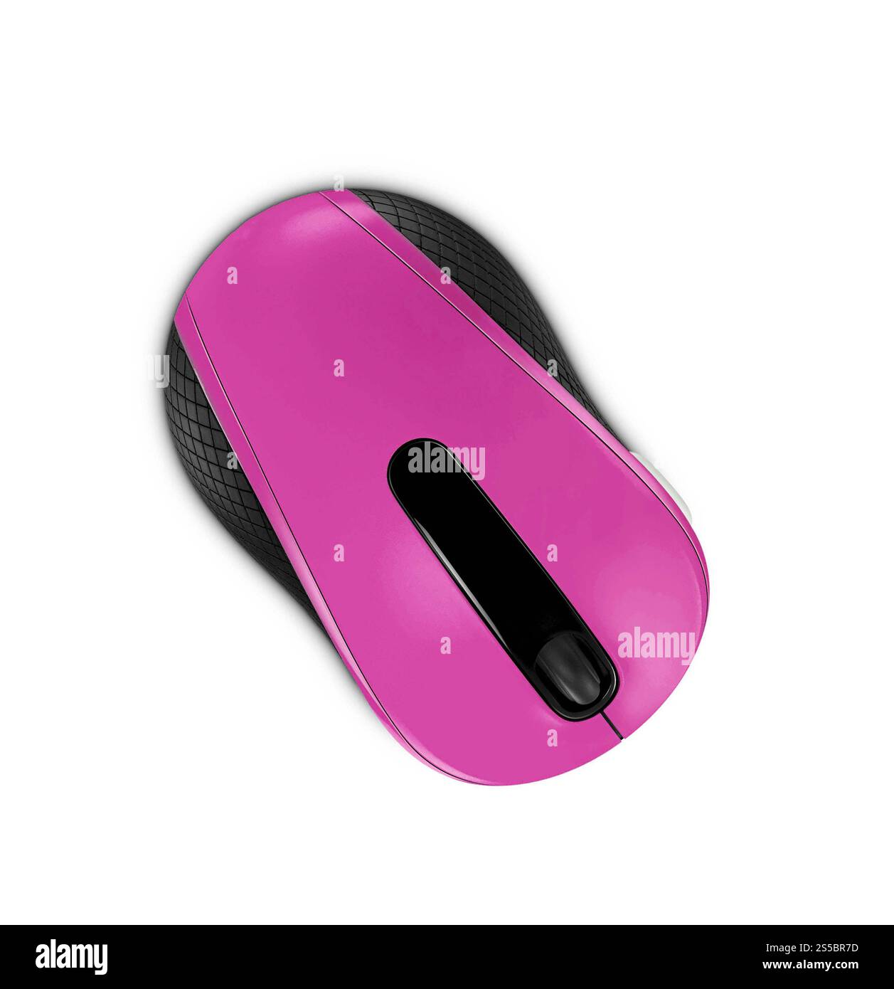 pink computer mouse isolated on white background. pink computer mouse ...