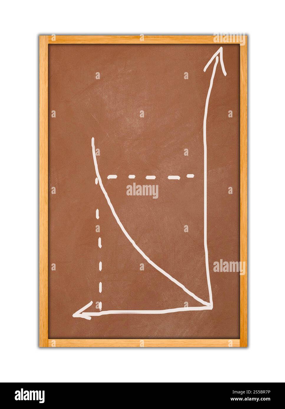 board with graph isolated on white background. board with graph Stock ...