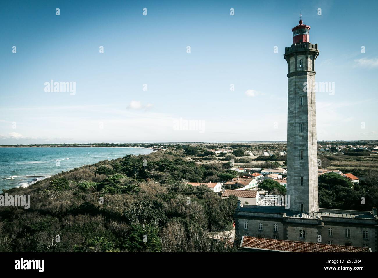 Whale lighthouse - Phare des baleine - in Re island, France. Whale ...