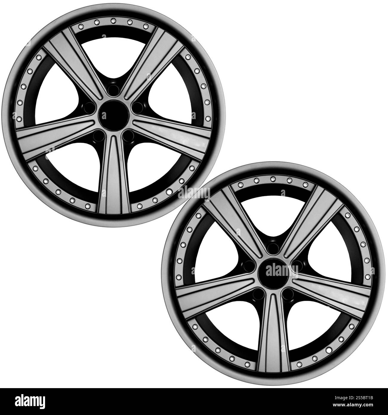 Car tire with rims isolated on white background. Car tire with rims ...