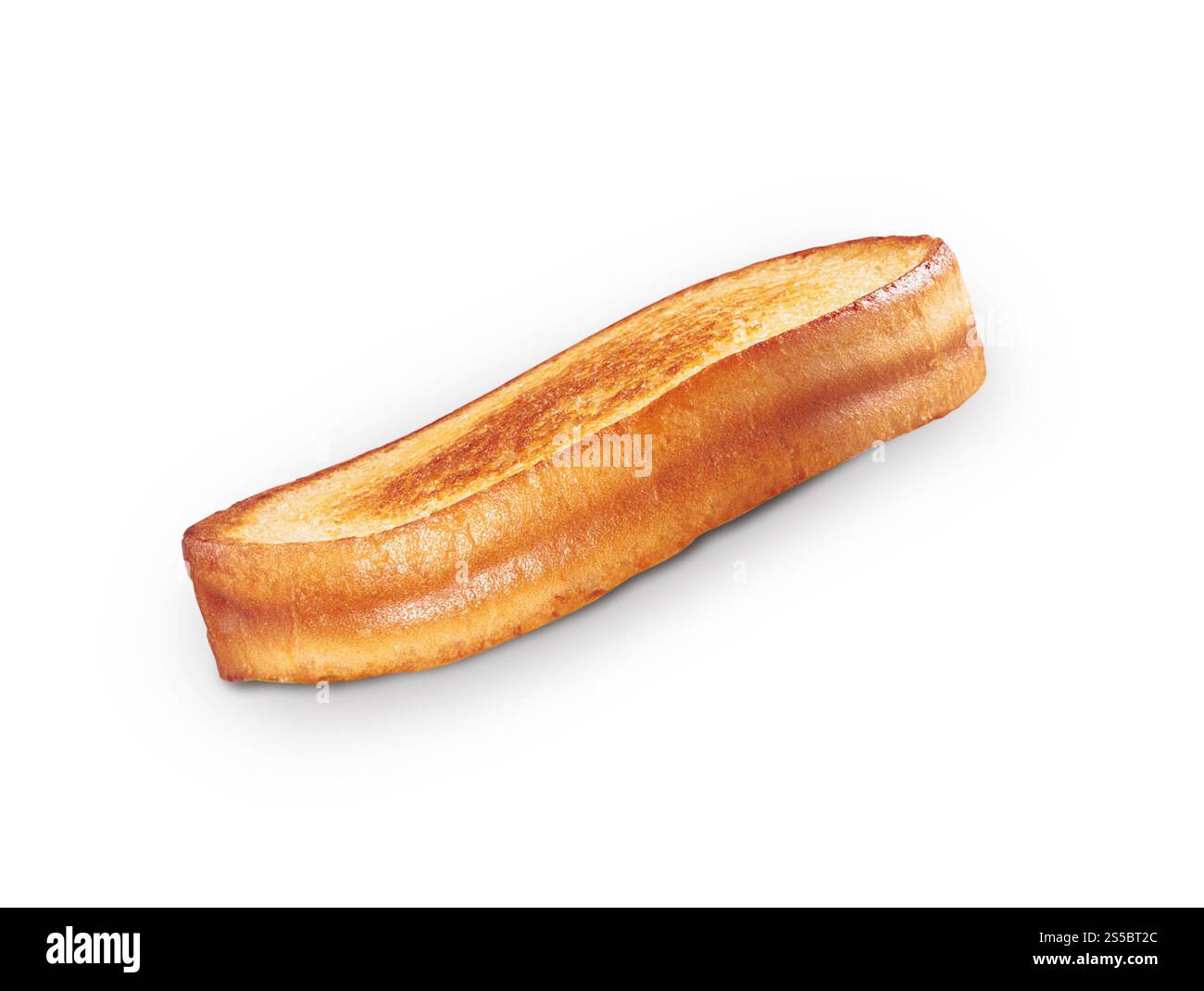 Slice of toasted white bread isolated on white background. Slice of ...