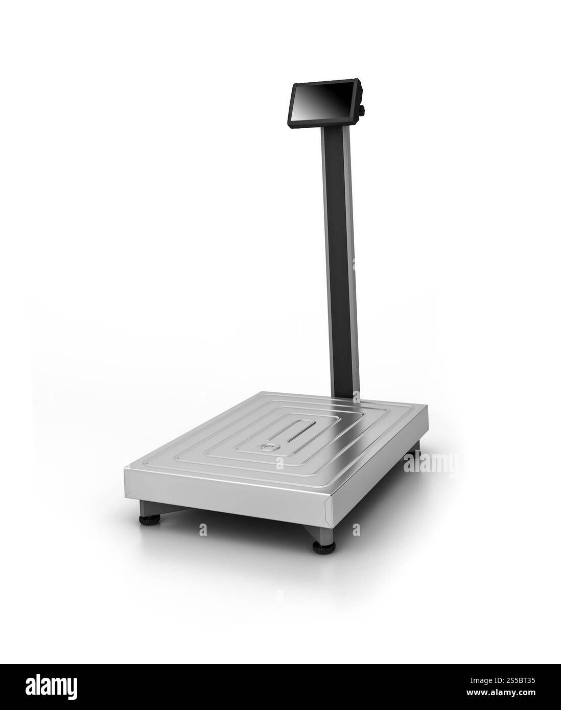 Weight Scale isolated on white background. Weight Scale Stock Photo - Alamy