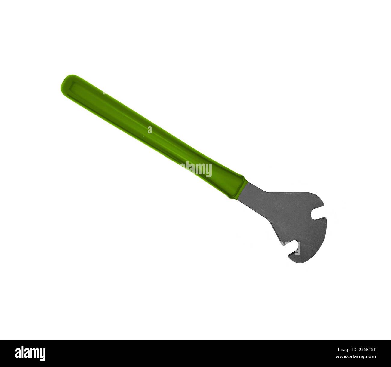 Green wrench isolated on white background. Green wrench isolated on ...