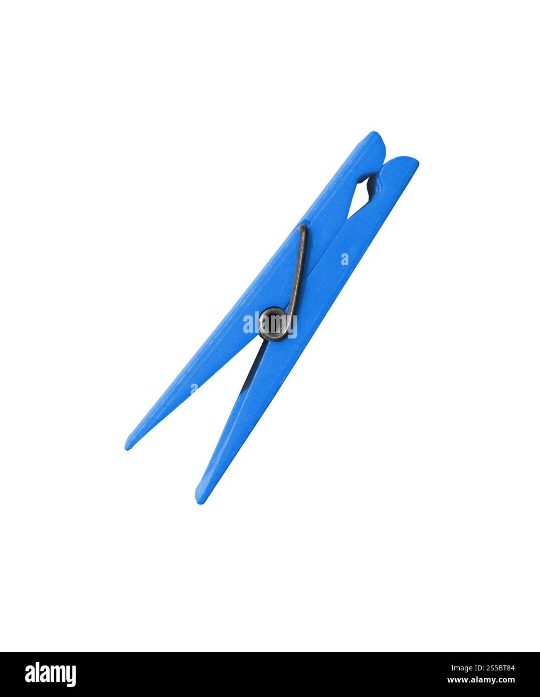 blue clothes peg isolated on white background. blue clothes peg ...