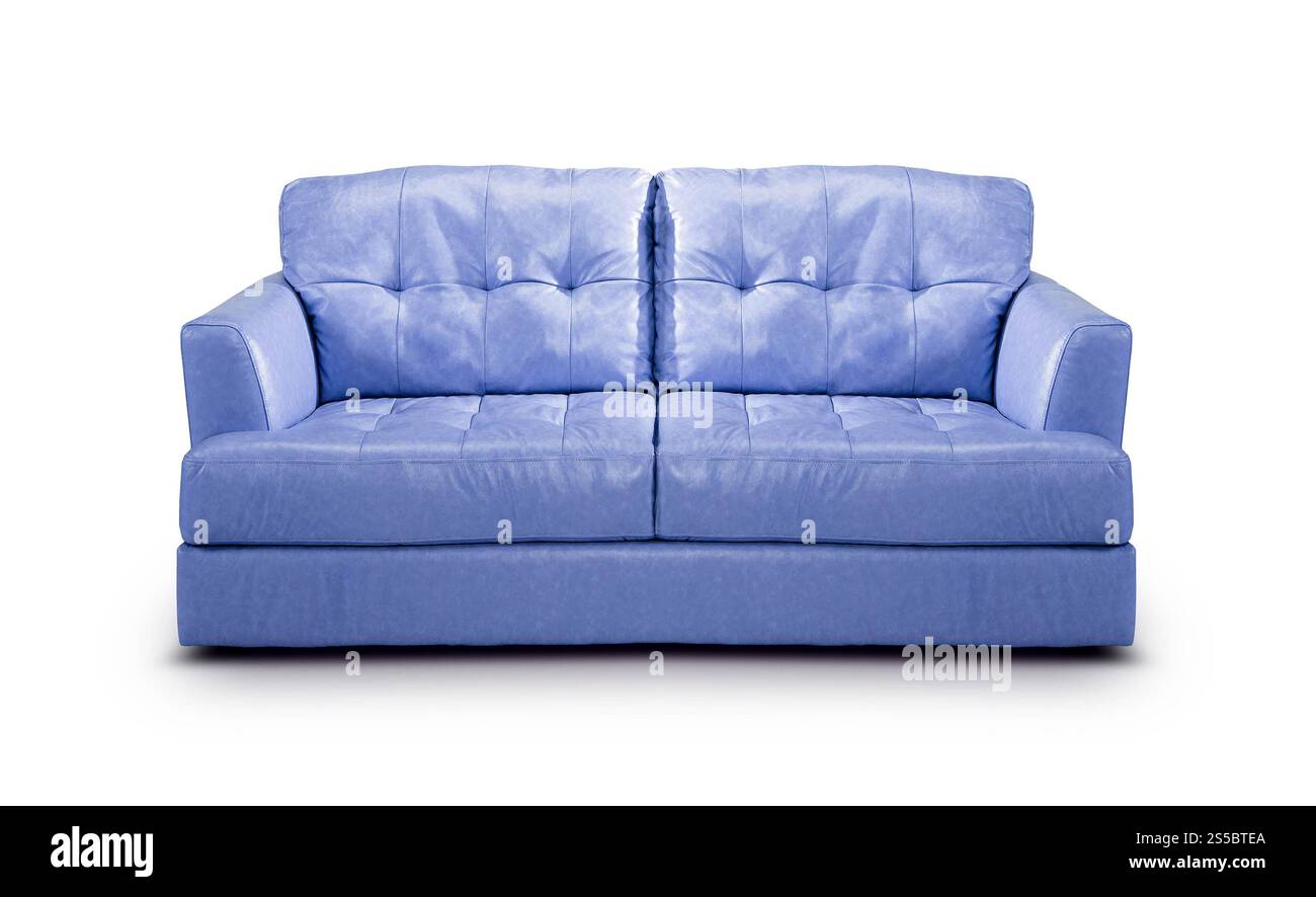 luxury purple leather sofa isolated on a white background. luxury ...