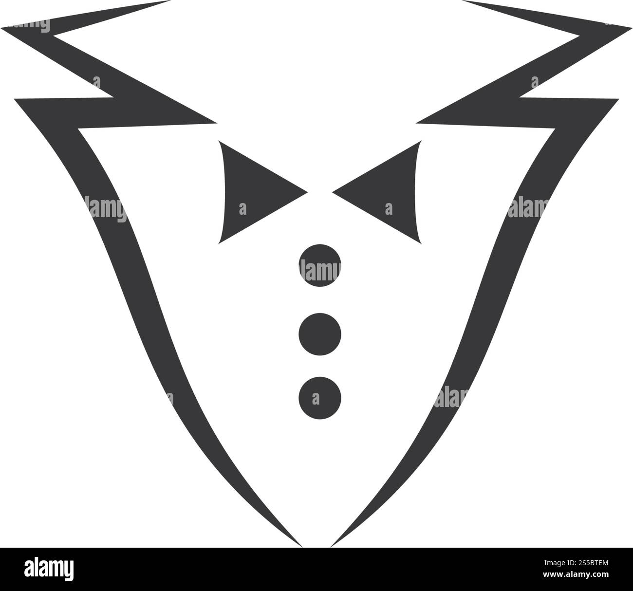 Tuxedo logo vector icon template Stock Vector Image & Art - Alamy