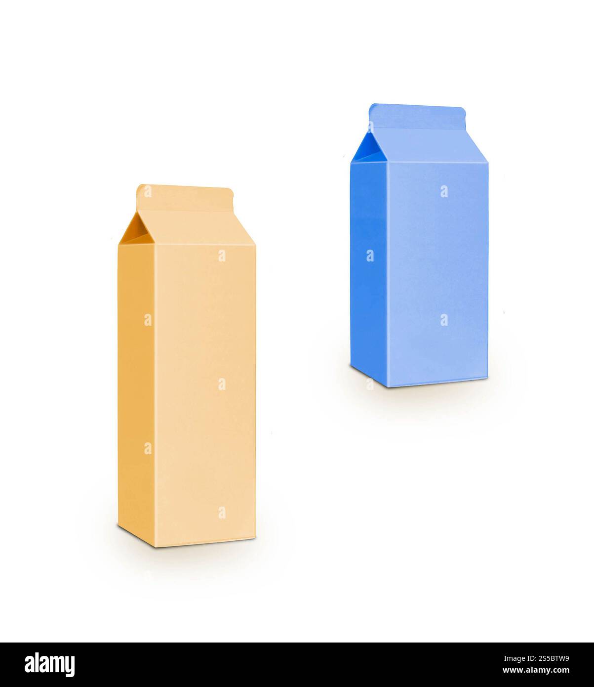 Milk boxes isolated on white background. Milk boxes isolated on white ...