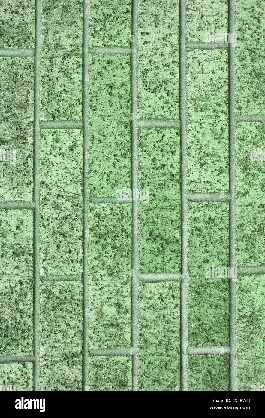 Green brick wall isolated on white background. Green brick wall Stock ...