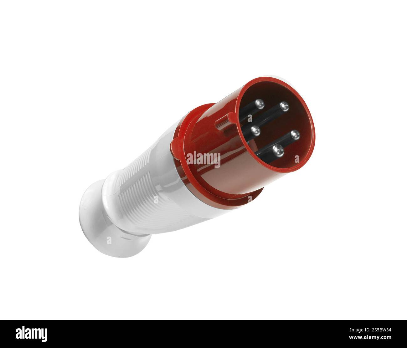 cable plug audio video equipment isolated on white background. cable ...