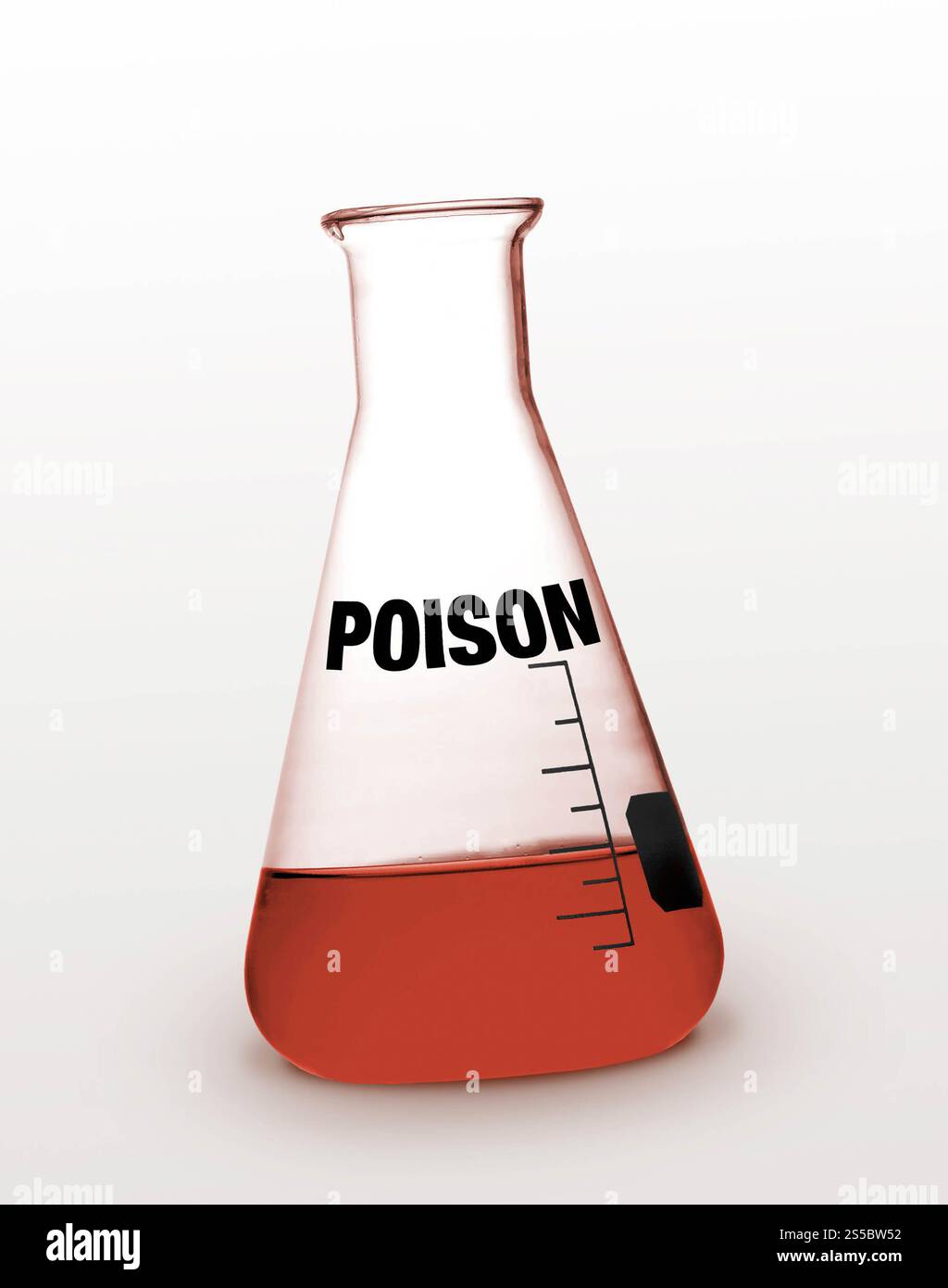 Vial or poison in tube isolated on white background. Vial or poison in ...