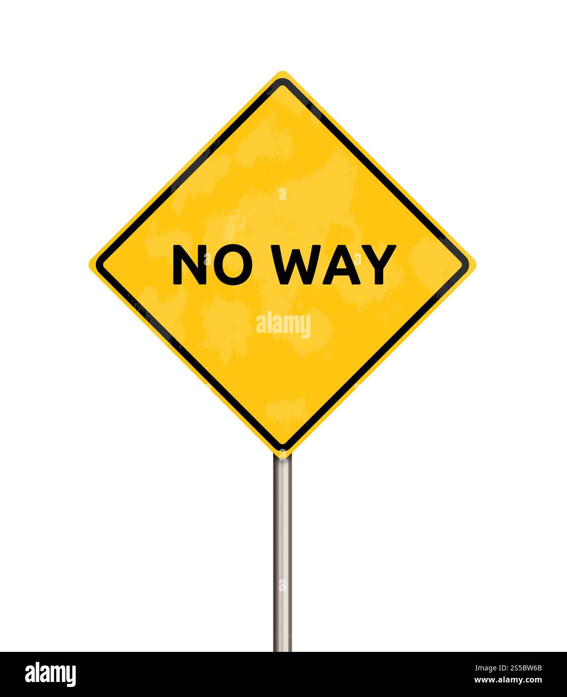 no way - sign isolated on white background. no way - sign Stock Photo ...