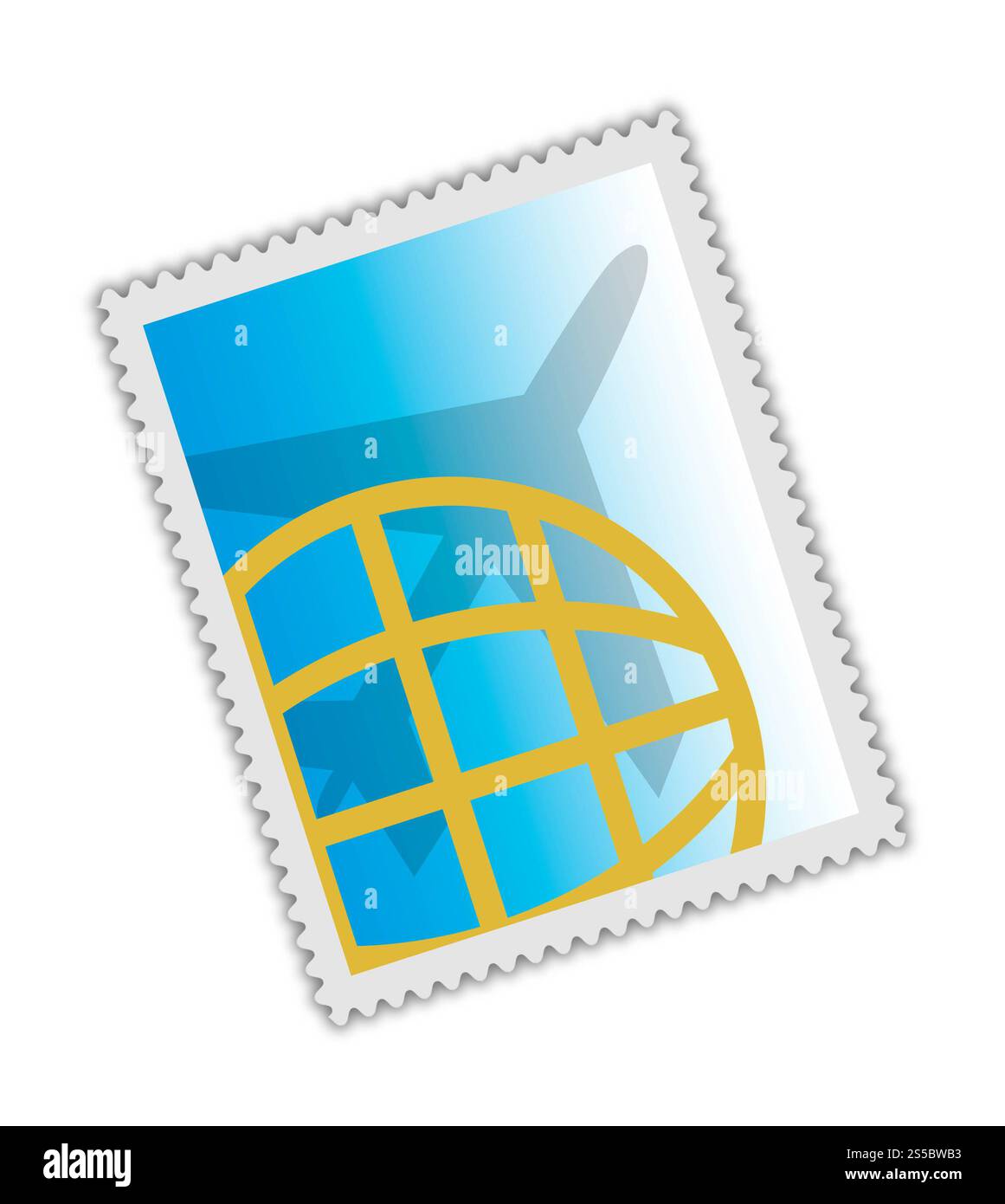 postage stamp isolated on white background. postage stamp Stock Photo ...