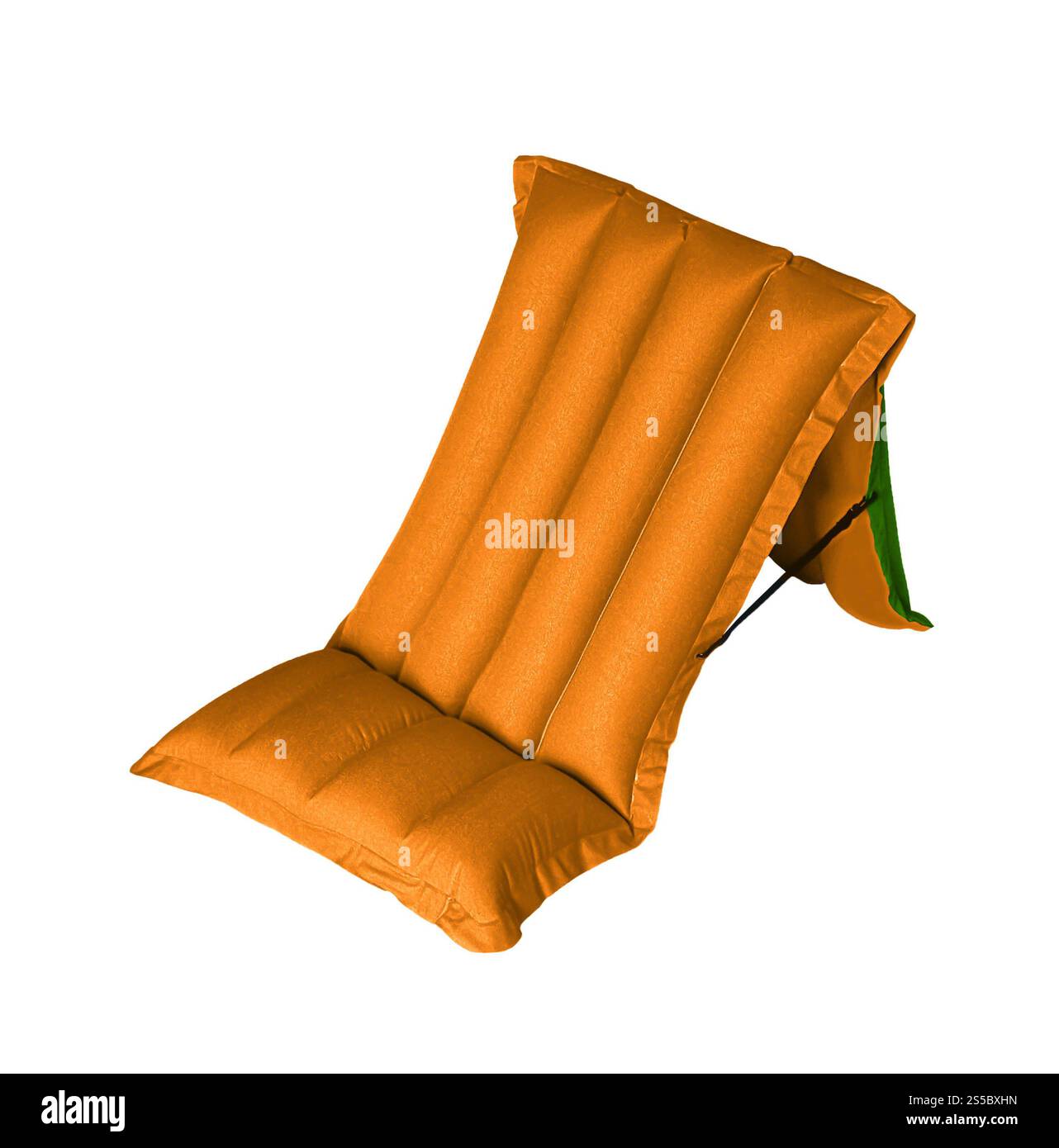 Inflatable beach mattress isolated on white background. Inflatable ...