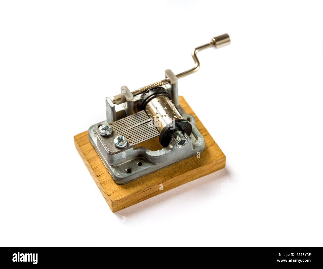 Traditional music box isolated on white background. Traditional music ...