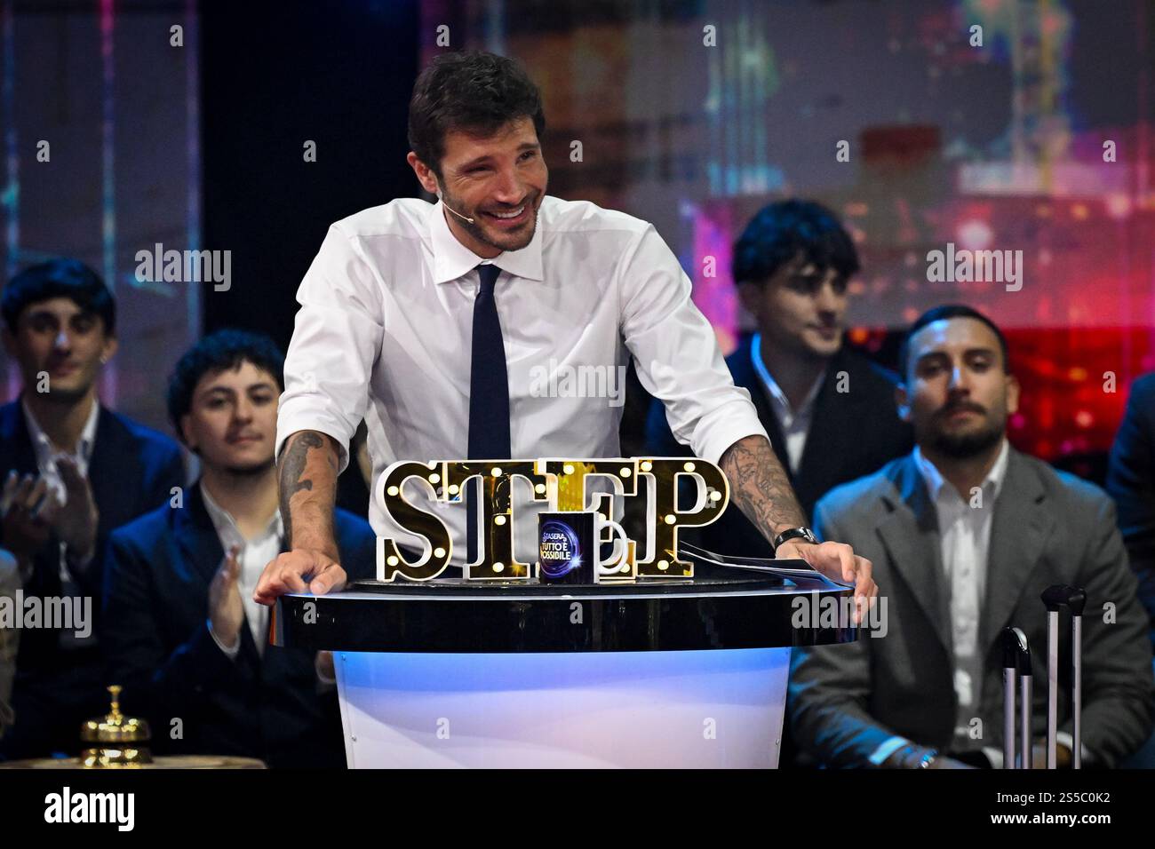 Napoli, Italia. 13th Jan, 2025. Riprese del programma televisivo STEP ...