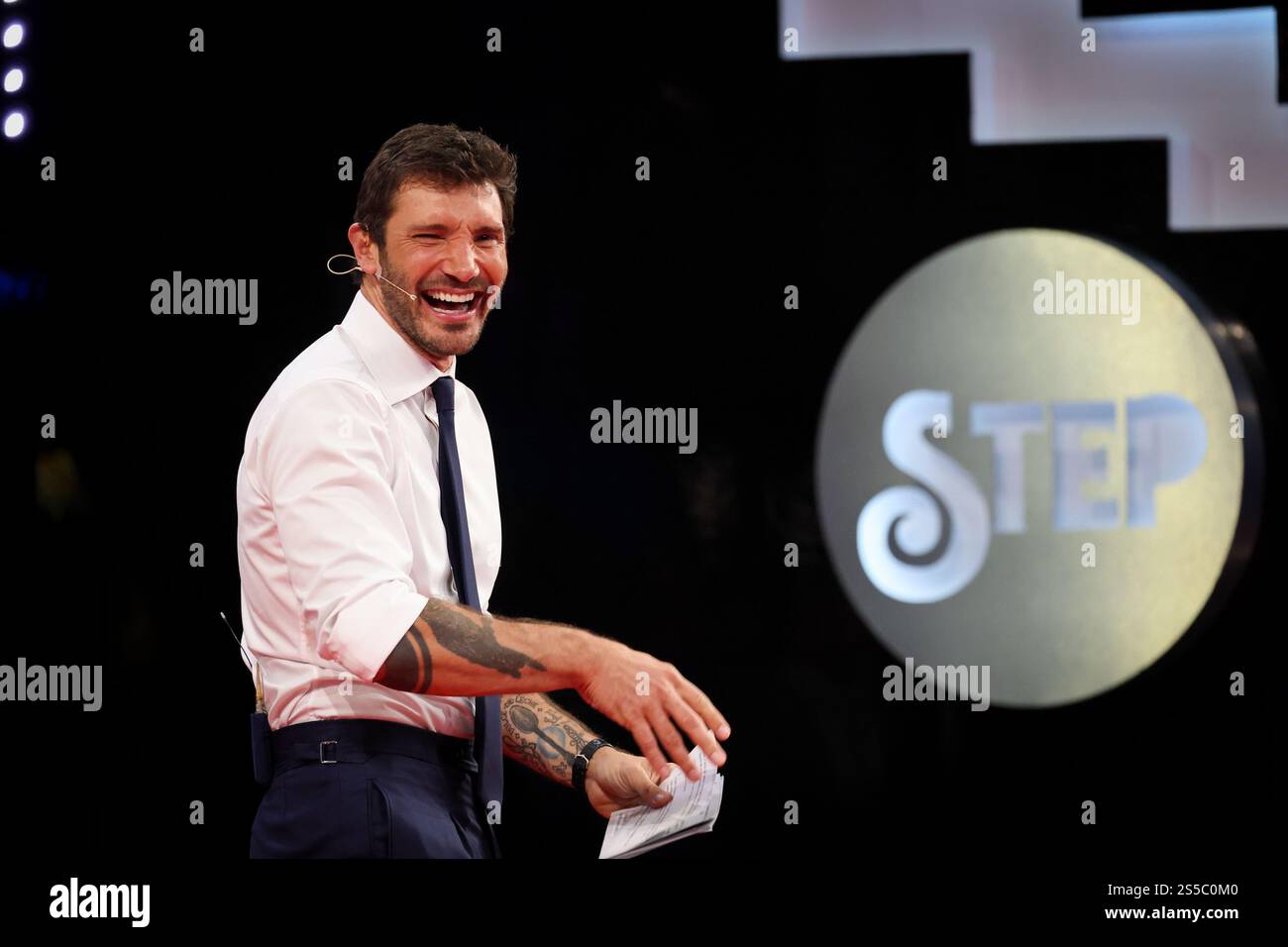 Napoli, Italia. 13th Jan, 2025. Riprese del programma televisivo STEP ...