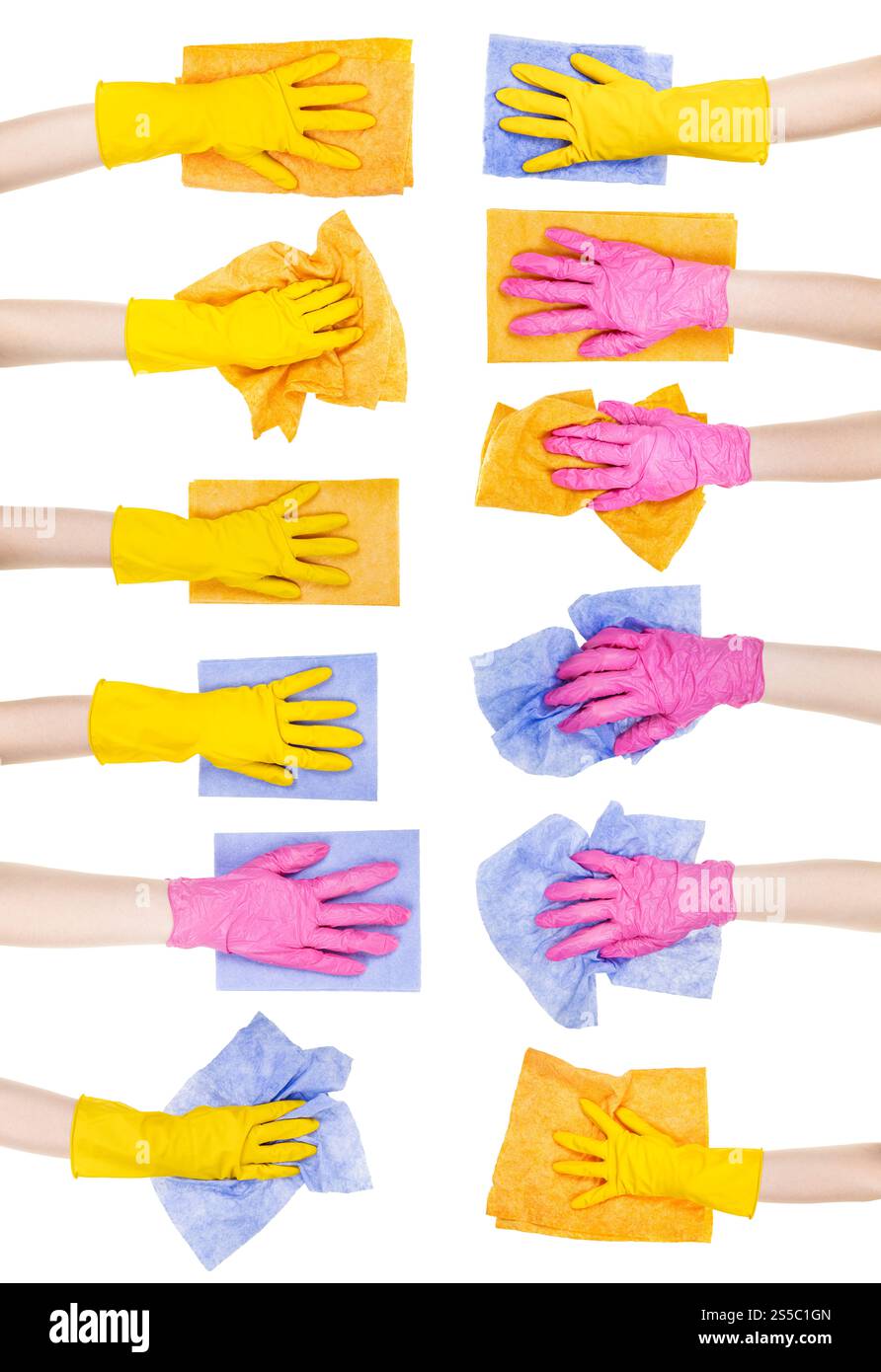 Set washing hands Cut Out Stock Images & Pictures - Alamy