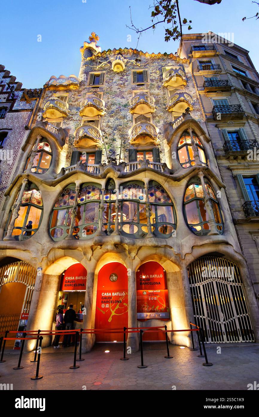 Batllo house. Barcelona, Spain Stock Photo - Alamy