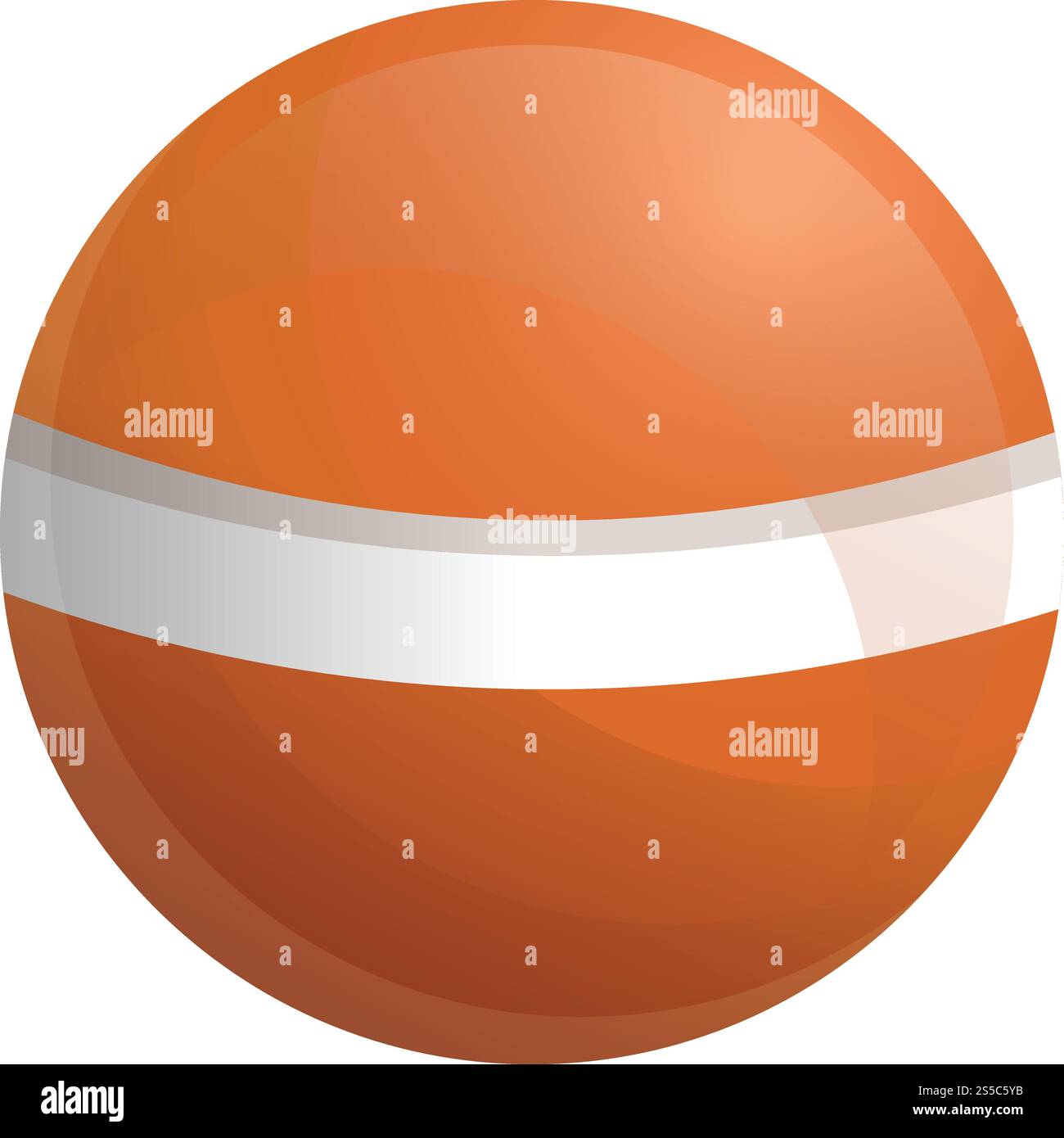 Brown croquet ball icon. Cartoon of brown croquet ball vector icon for ...