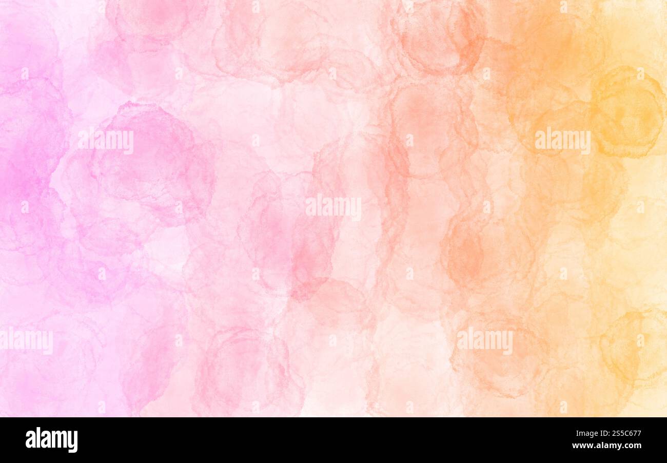 Watercolor bright pastel background. Pink and yellow gradient Stock ...