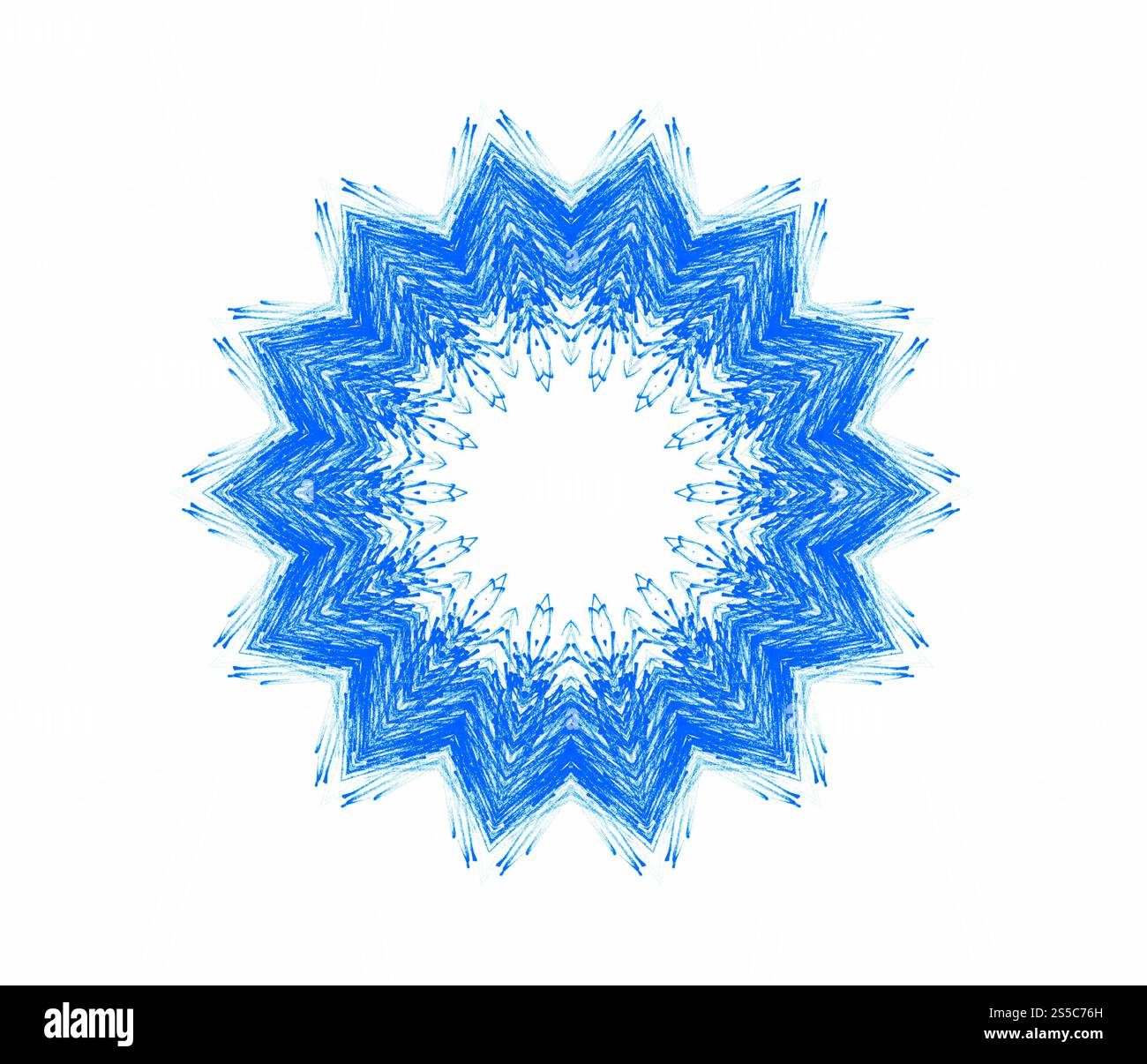 Abstract blue shape on white background Stock Photo - Alamy