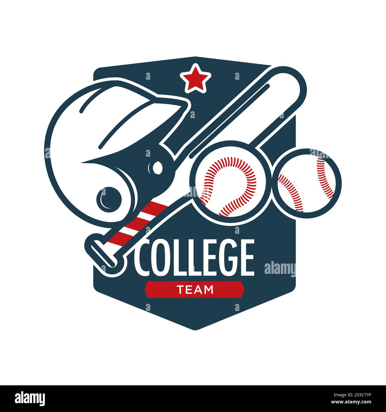 Rugby football sport college team badge or logo. Vector isolated icon ...