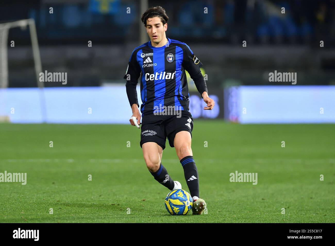 Pisa, Italy. 13th Jan, 2025. Samuele Angori (Pisa) during AC Pisa vs ...