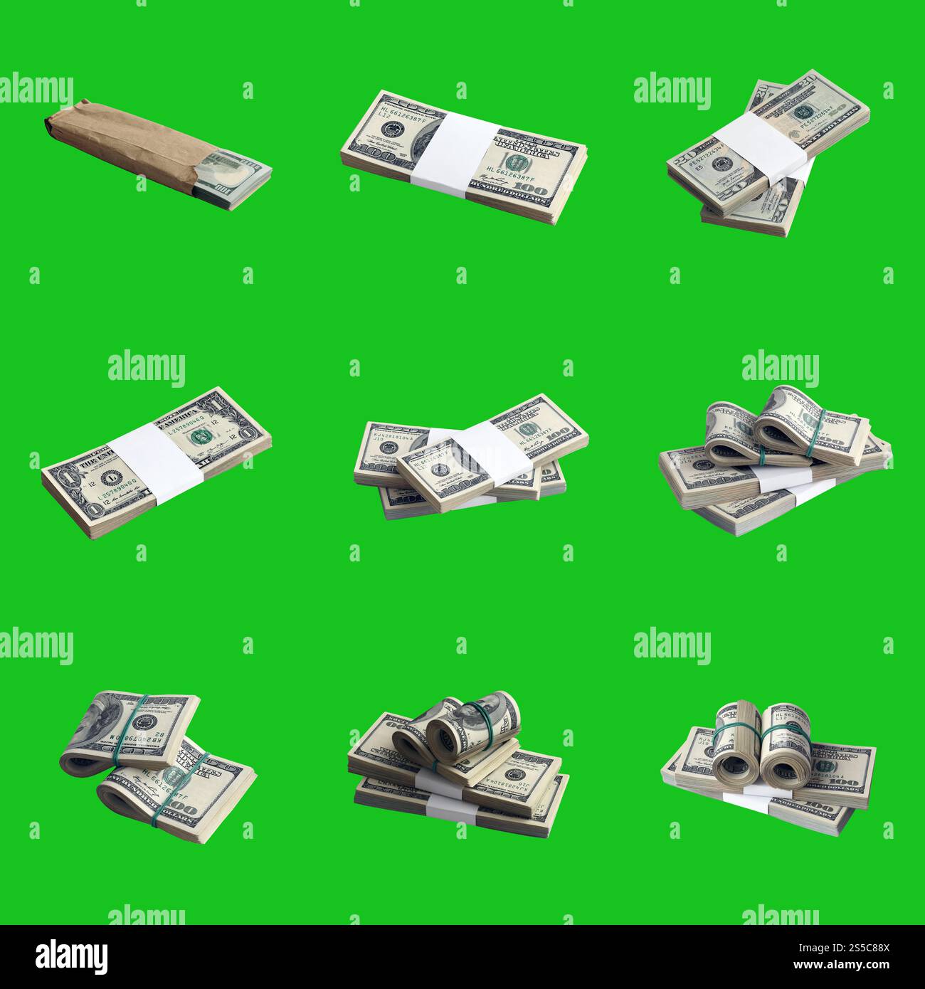 500 Nepalese rupees bills flying down isolated on white. Many banknotes ...