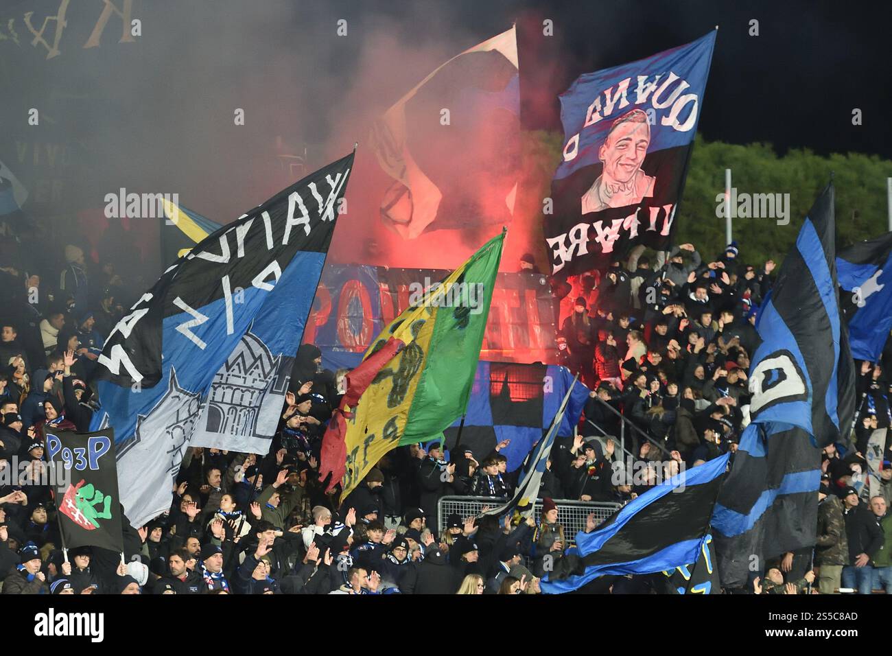 Pisa, Italy. 13th Jan, 2025. Fans of Pisa during AC Pisa vs Carrarese ...