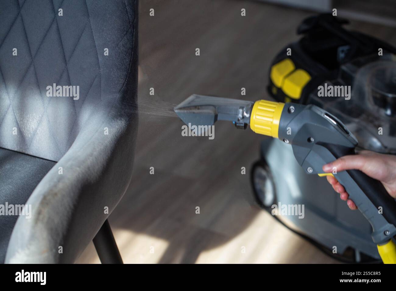 Spraying chemical from washing hi-res stock photography and images - Alamy