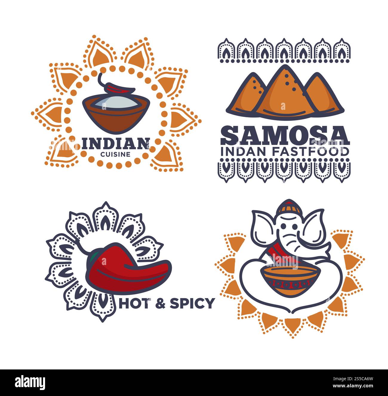 Traditional elephant emblem hi-res stock photography and images - Alamy