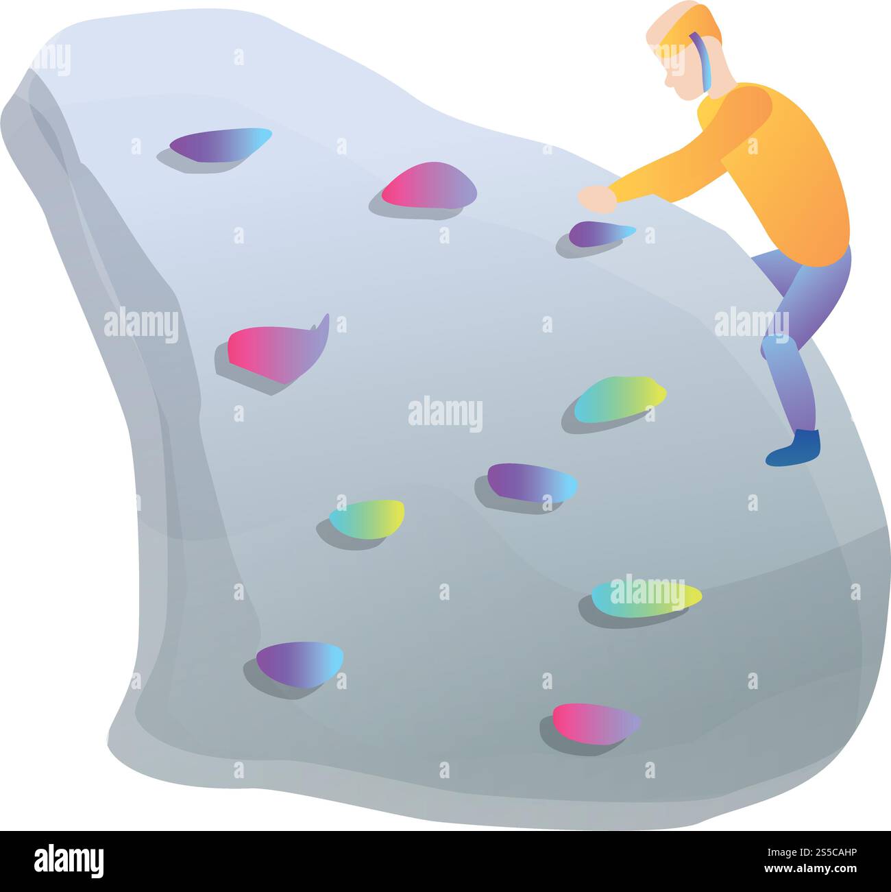 Wall climbing icon. Cartoon of wall climbing vector icon for web design ...
