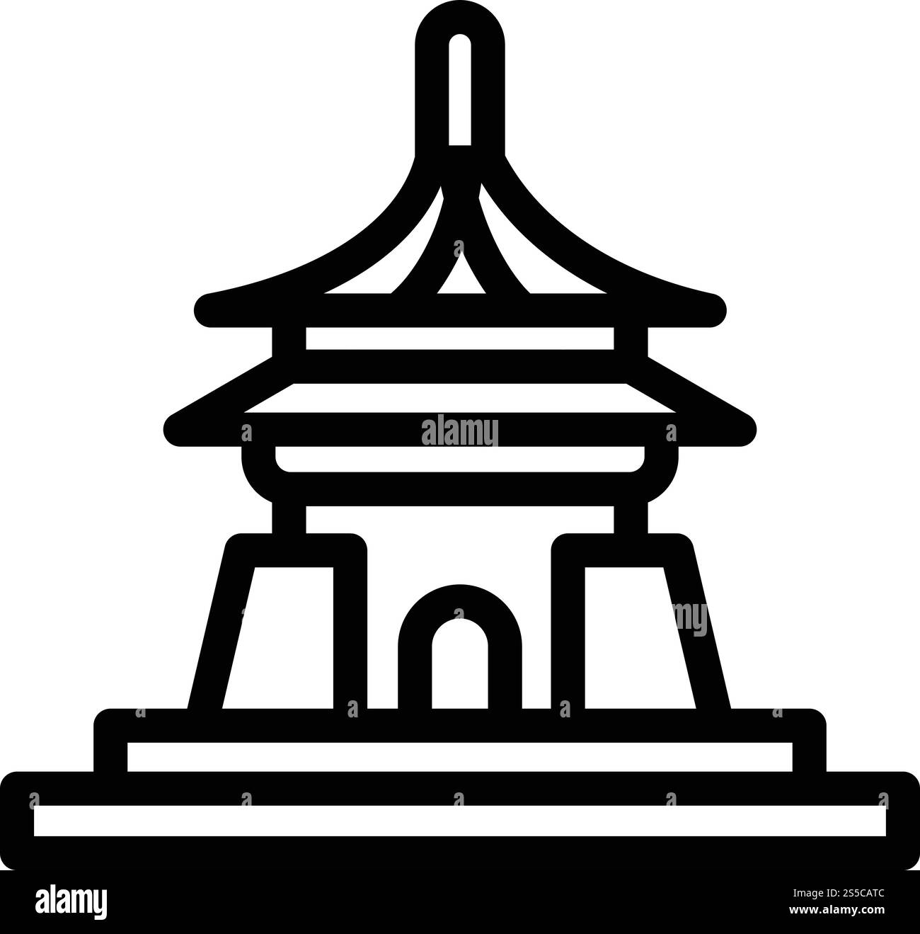 Vietnam temple icon. Outline vietnam temple vector icon for web design ...