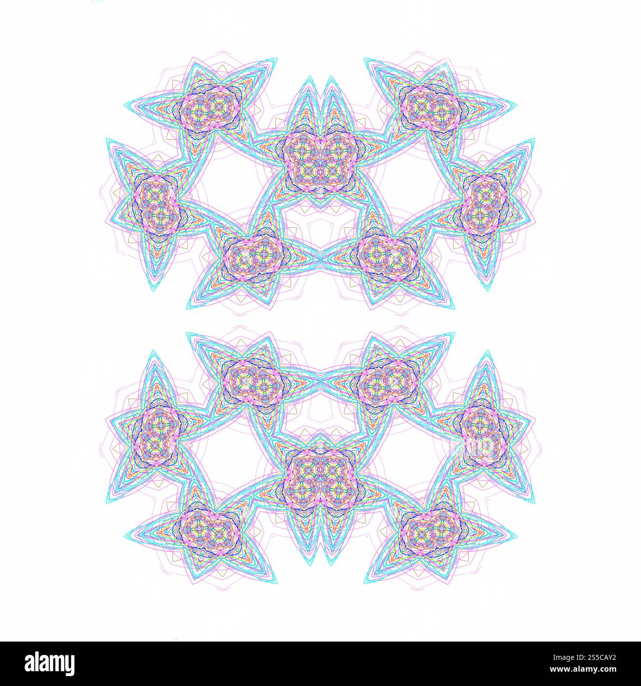 Abstract color pattern shapes on white background Stock Photo - Alamy