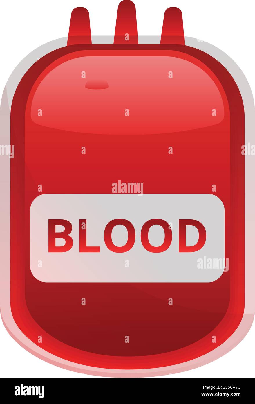 Blood package icon. Cartoon of blood package vector icon for web design ...