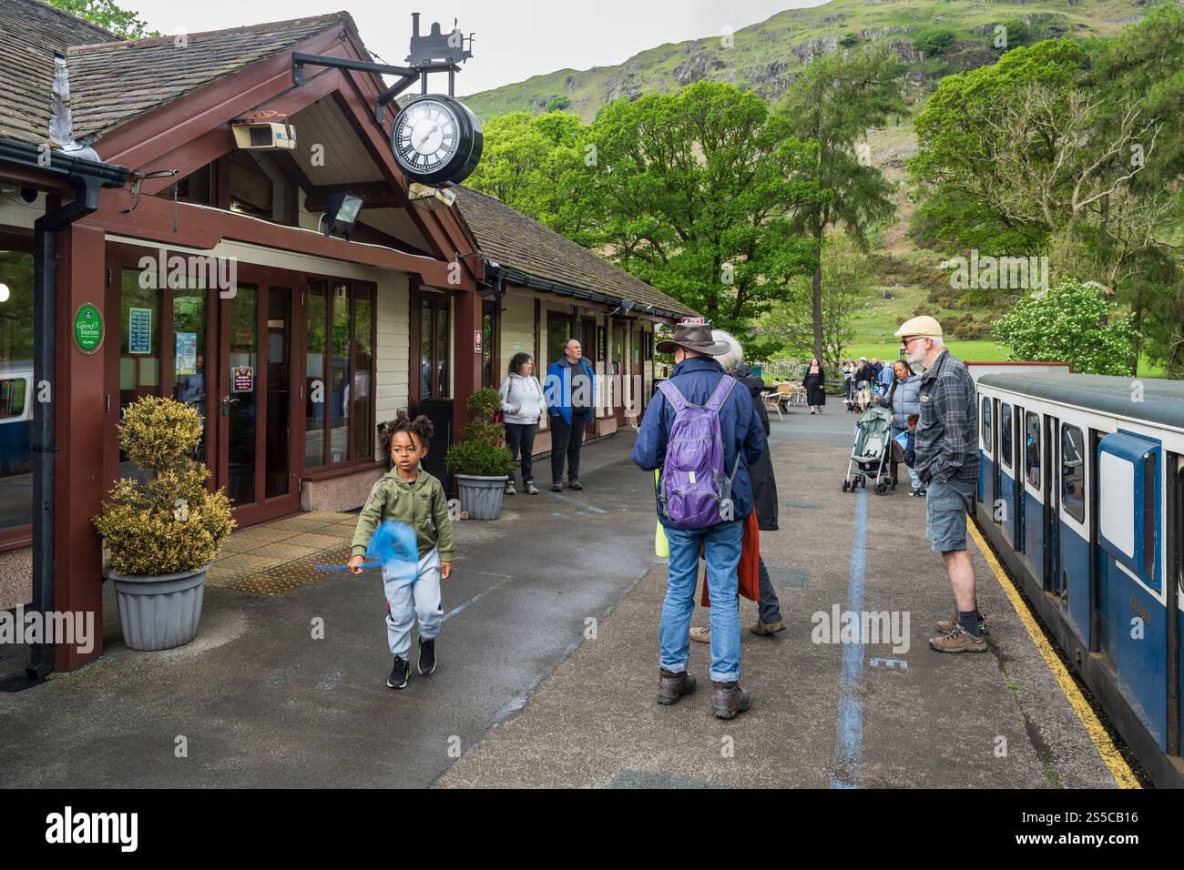 Ravenglass and Eskdale Railway, Cumbria, UK - narrow gauge small rail ...