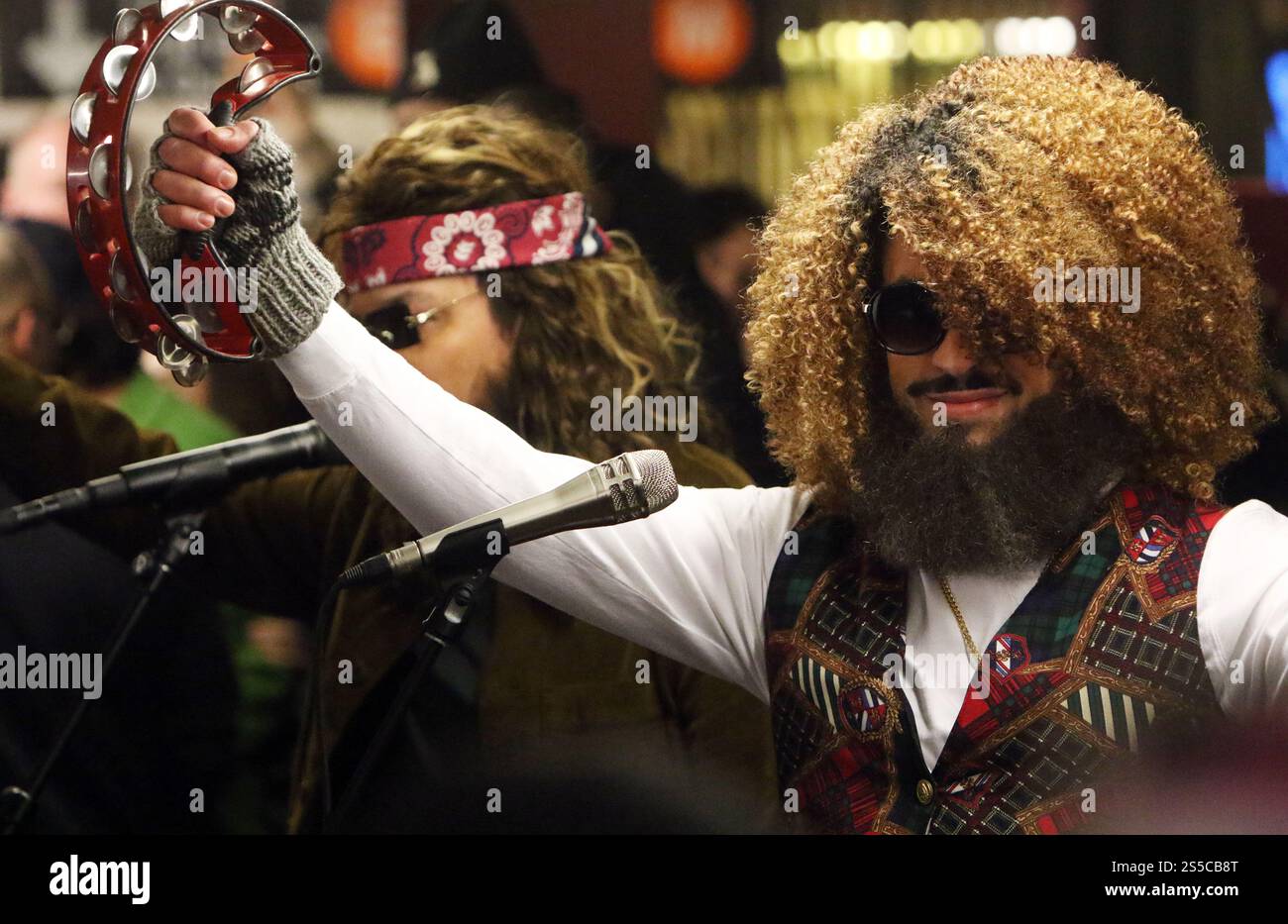 New York, NY, USA. 13th Jan, 2025. Bad Bunny and Jimmy Fallon perform ...