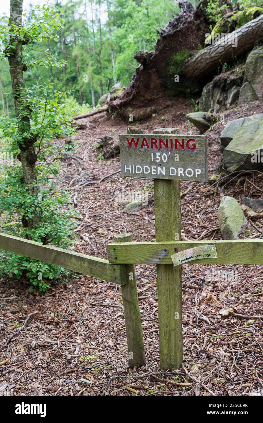 Stanley Ghyll, Eskdale, Cumbria Lake District UK - steep wooded ravine ...