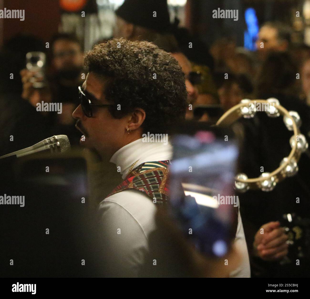 New York, NY, USA. 13th Jan, 2025. Bad Bunny and Jimmy Fallon perform ...