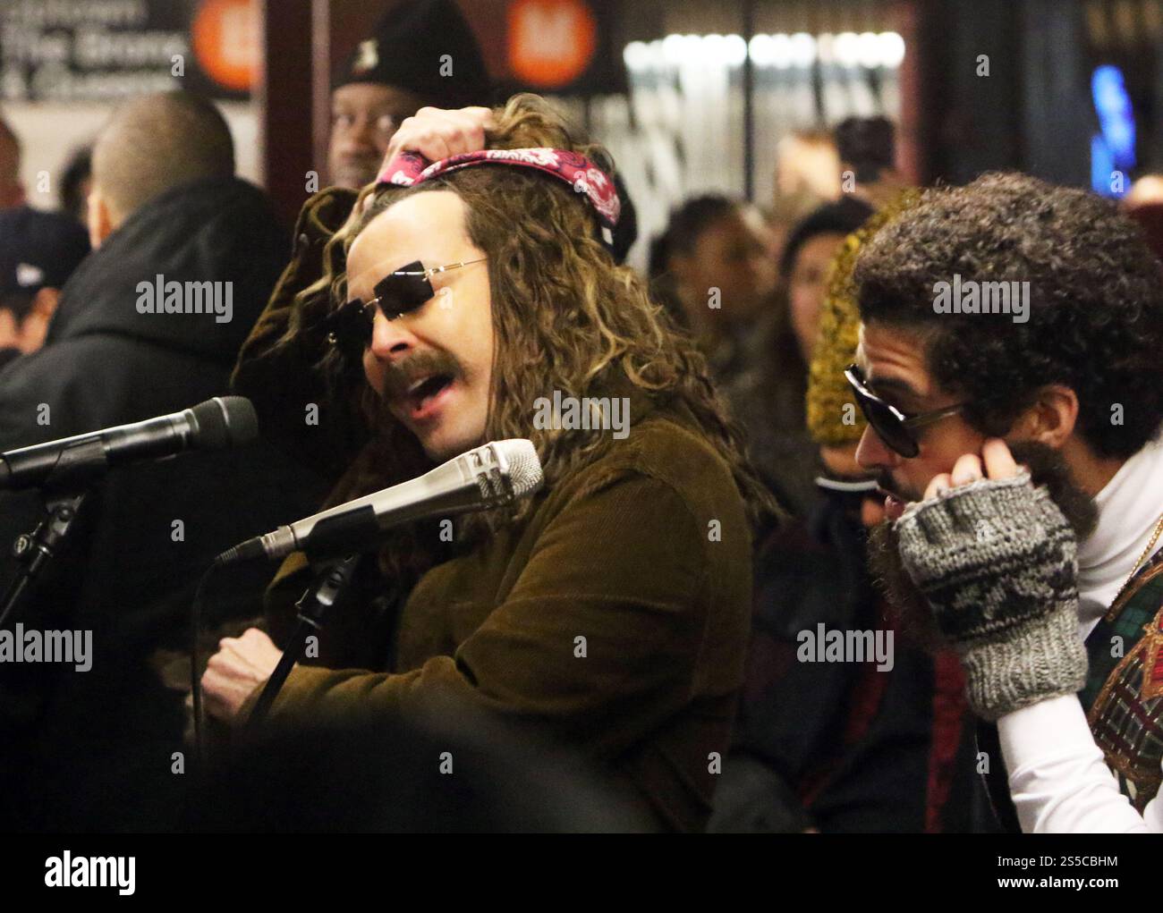 New York, NY, USA. 13th Jan, 2025. Bad Bunny and Jimmy Fallon perform ...