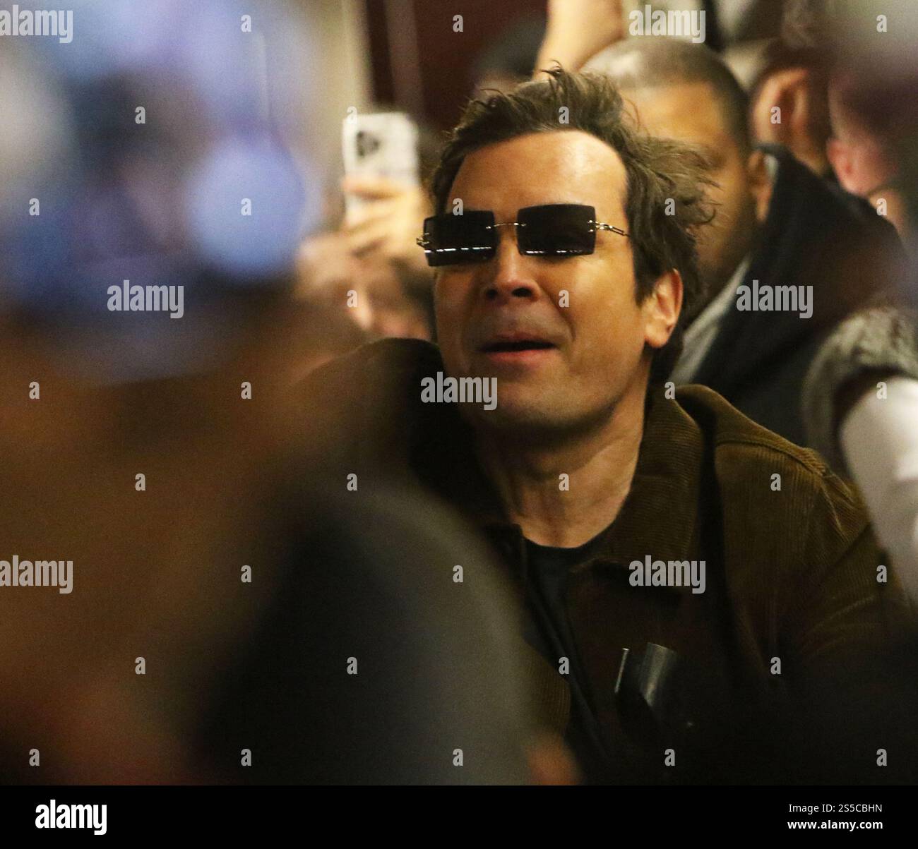 New York, NY, USA. 13th Jan, 2025. Bad Bunny and Jimmy Fallon perform ...