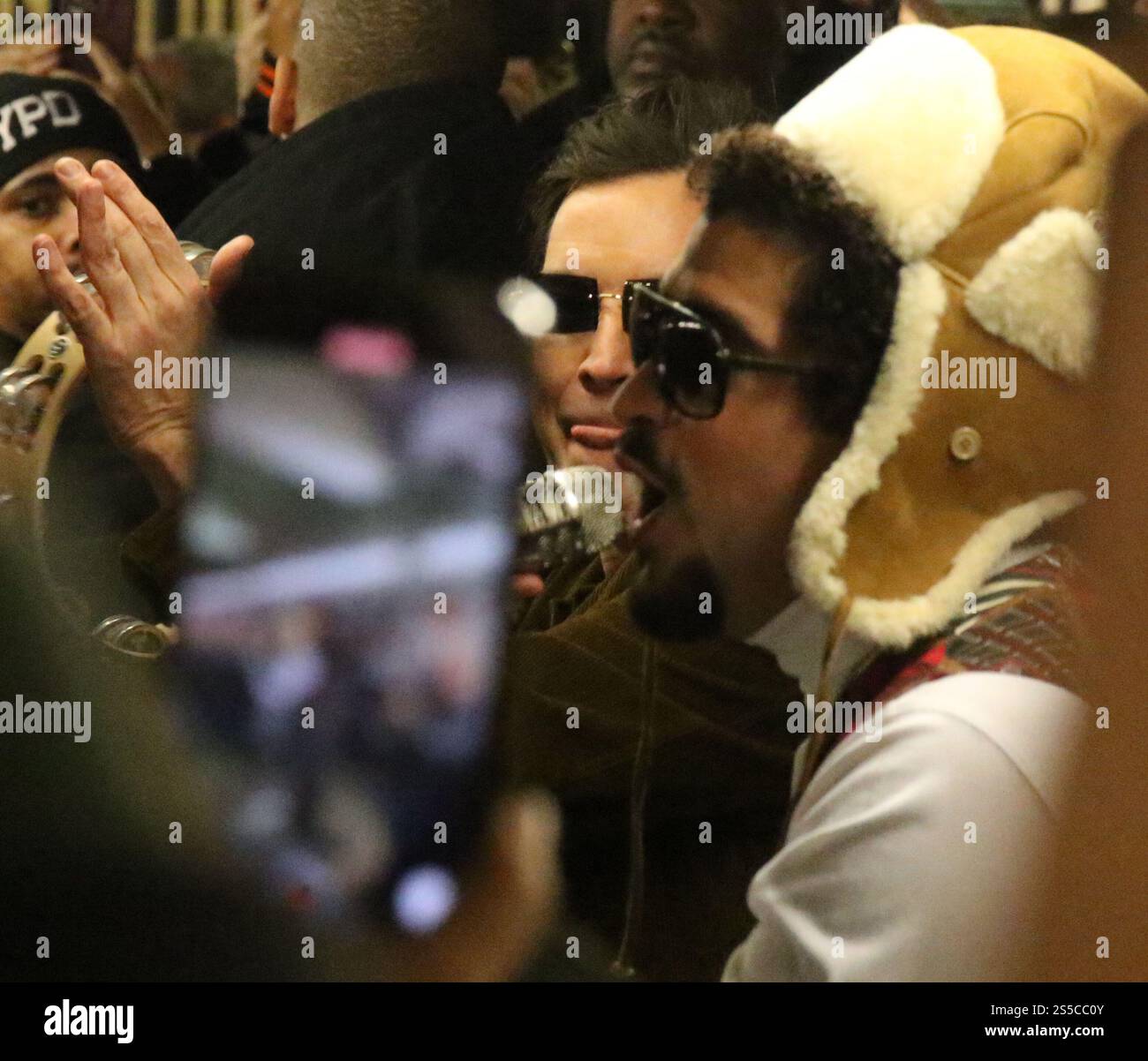 New York, NY, USA. 13th Jan, 2025. Bad Bunny and Jimmy Fallon perform ...