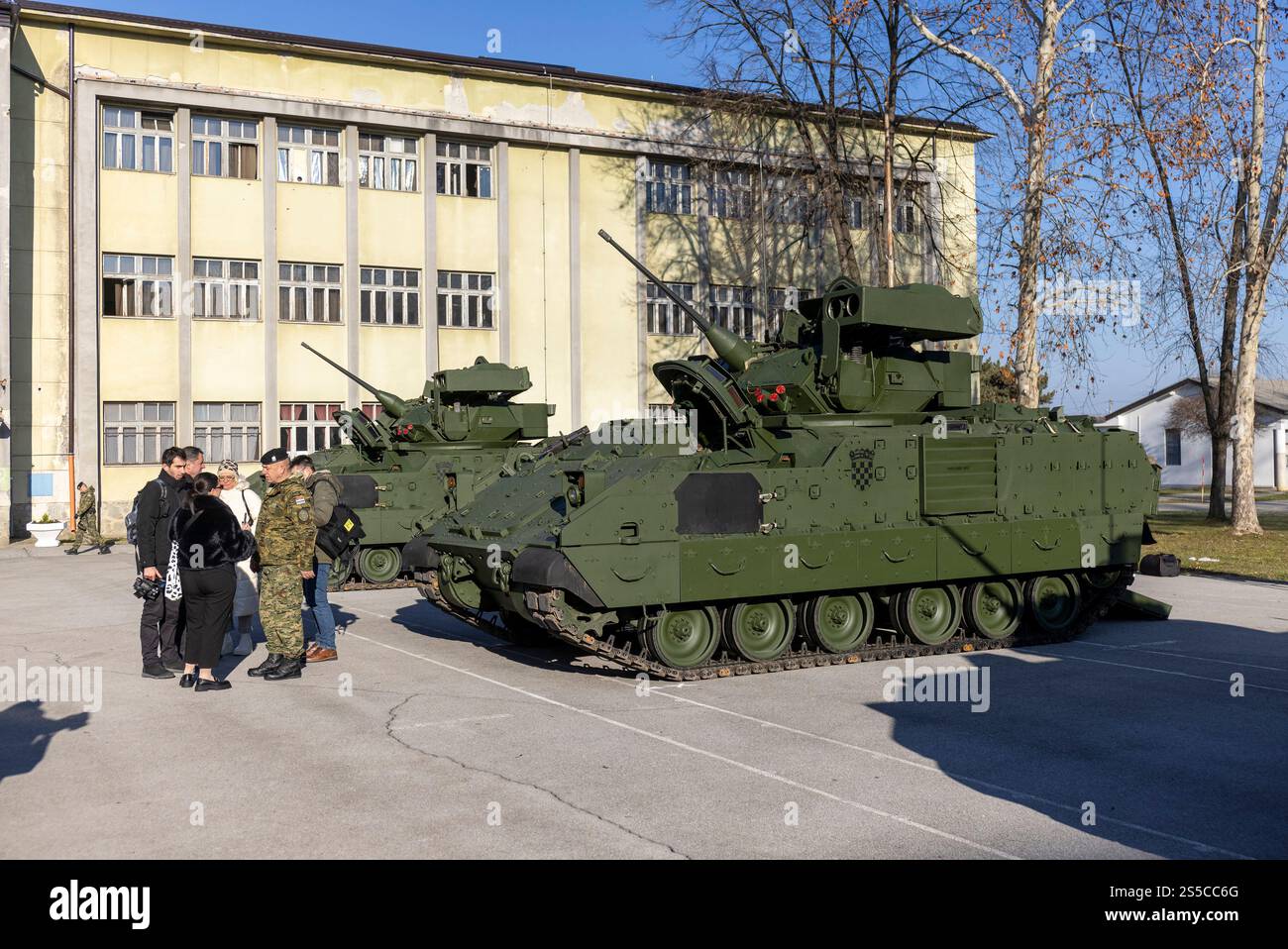 Nasice, Croatia. 14th Jan, 2025. Bradley is seen during the ceremonial ...