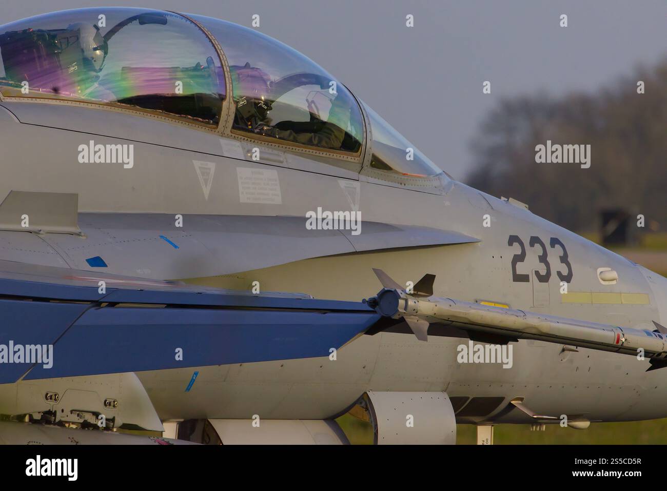 Swiss Air Force F18 Hornet J-5233 at RAF Leeming, Operation Yorknite 2024 Stock Photo - Alamy