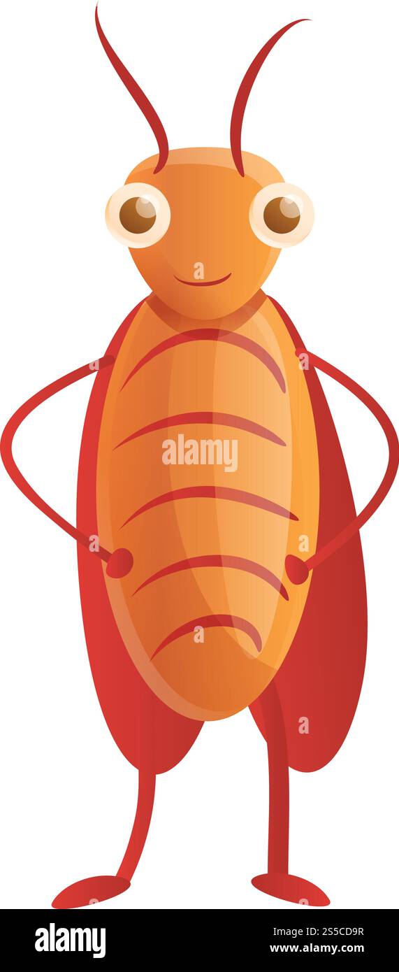 Cute cockroach icon. Cartoon of cute cockroach vector icon for web ...