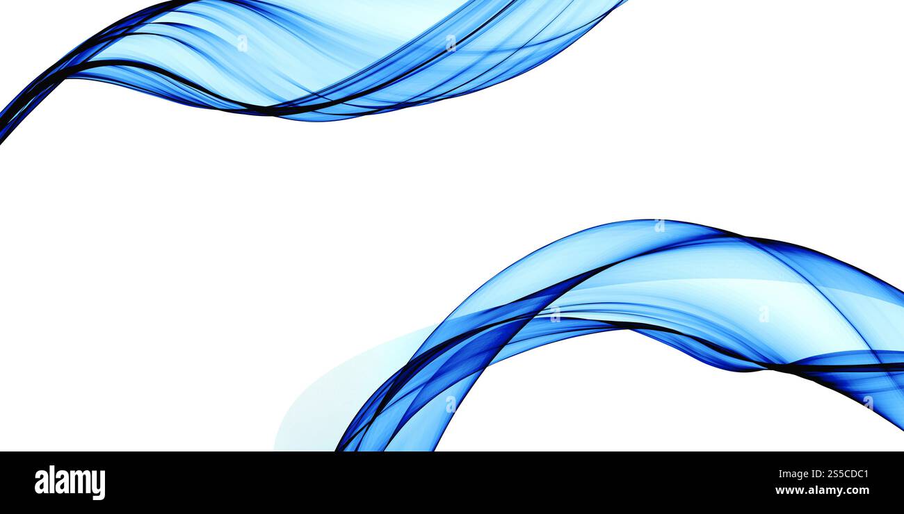 abstract blue smooth lines background Stock Photo - Alamy
